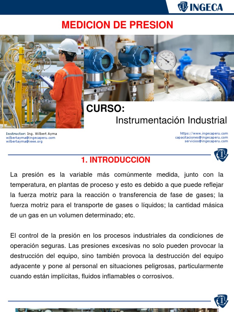 Tema 4. Medicion de Presion (CIISET2022-1) | Descargar gratis PDF | Medida de presión | Pascal ...