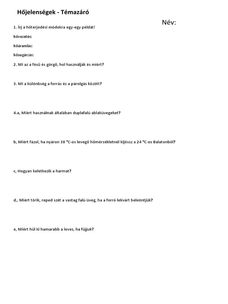 Temazaro Hojelensegek Gyak | PDF