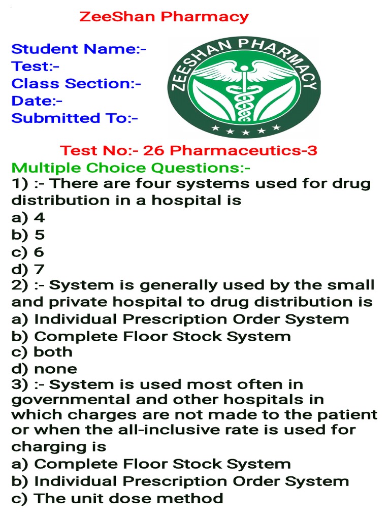 Zeeshan Pharmacy | PDF