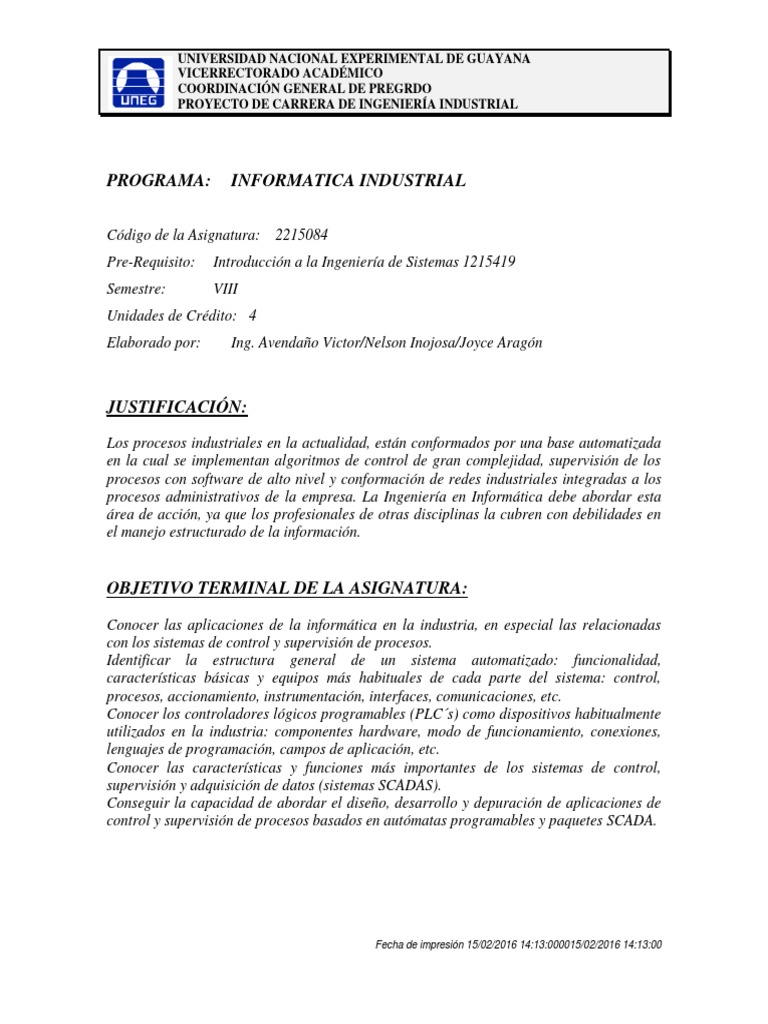 Informatica Industrial | PDF | Informática | Scada