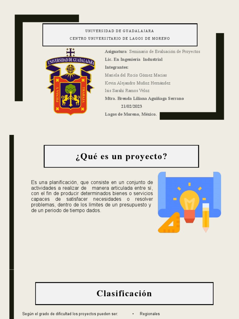 Definicón de Proyecto y Tipos de Proyectos | PDF | Diseño | Iniciativa empresarial