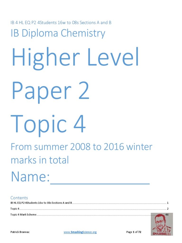 Chem Topic 4 | PDF | Chemistry