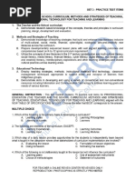 Filipino LET Reviewer with Answers | PDF