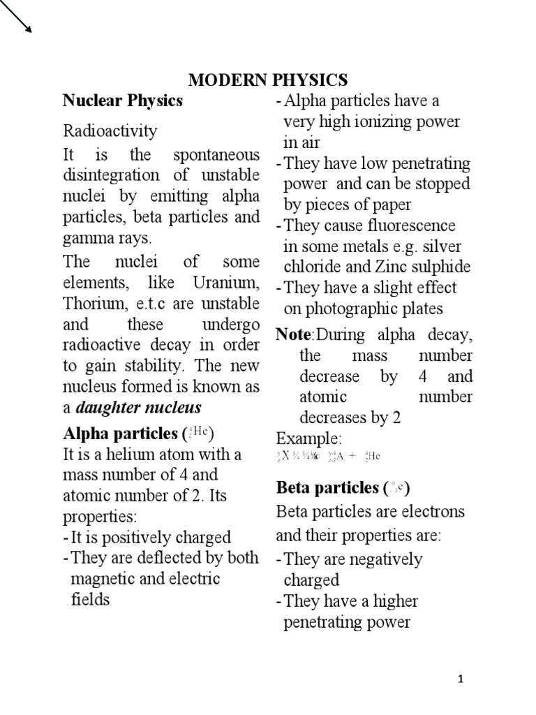 Modern Physics Nuclear Physics | PDF | Atomic Nucleus | Photoelectric Effect