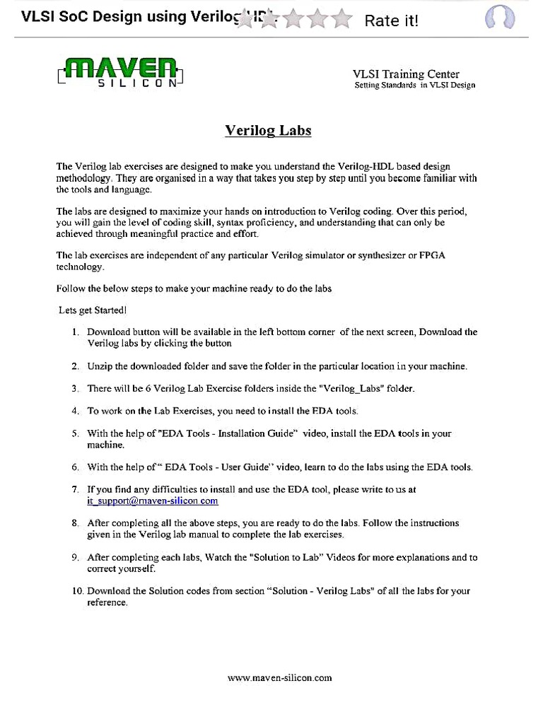 Verilog Lab | PDF