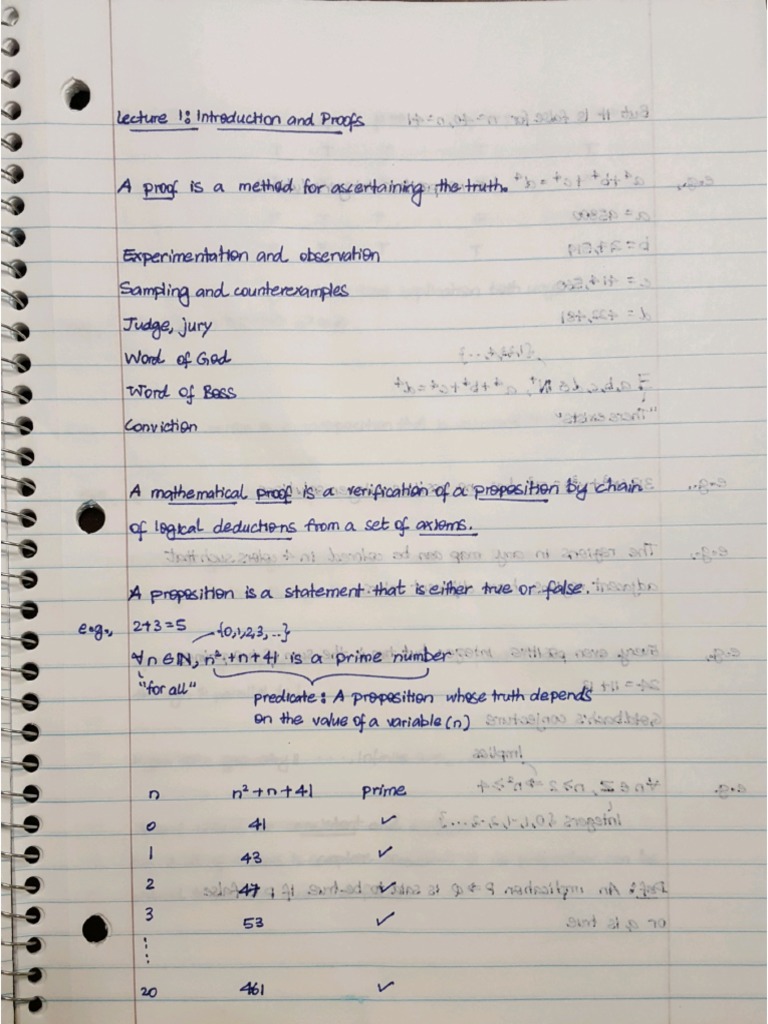 Lecture 1 Introduction And Proofs Pdf