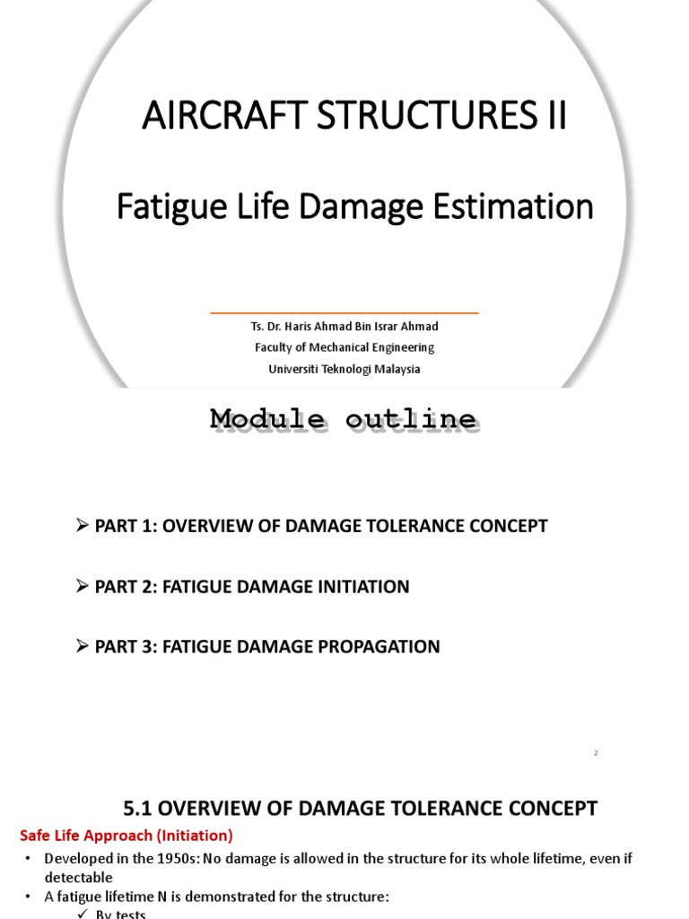 Fatigue Life and Damage Tolerance Analysis | PDF | Fracture Mechanics ...