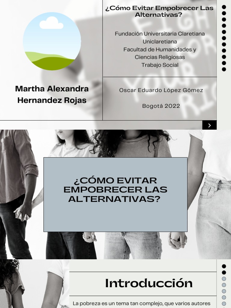 ¿Erradicar La Pobreza o Empobrecer Las Alternativas | PDF | Pobreza ...