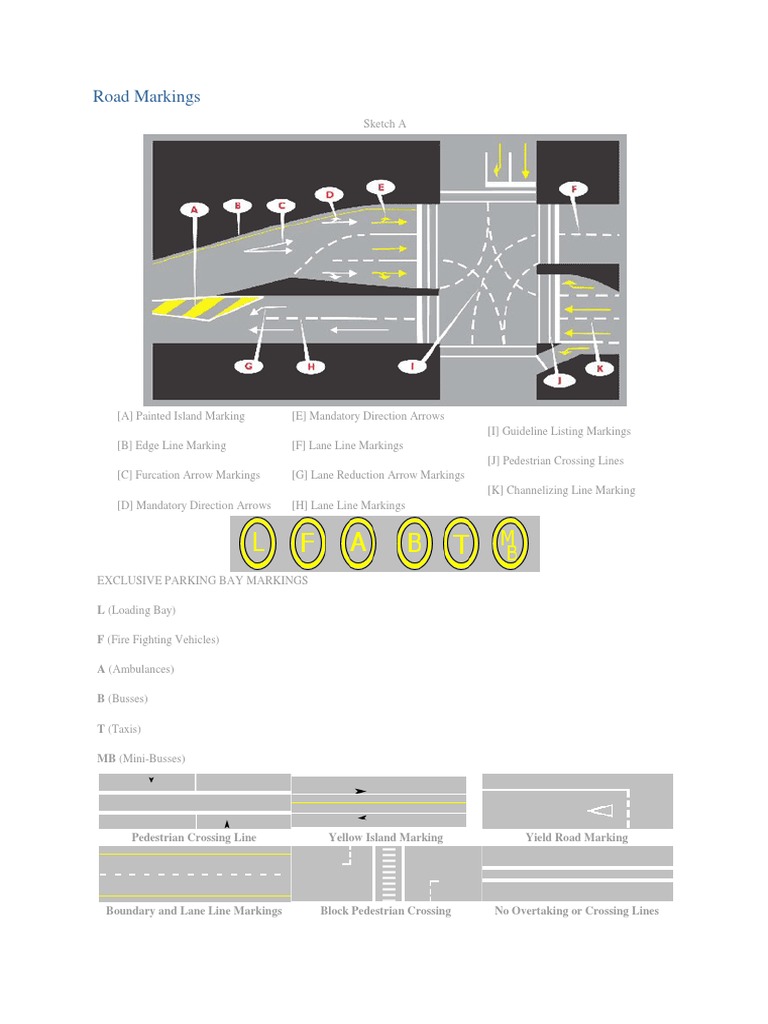 Road Markings | PDF | Traffic | Vehicles