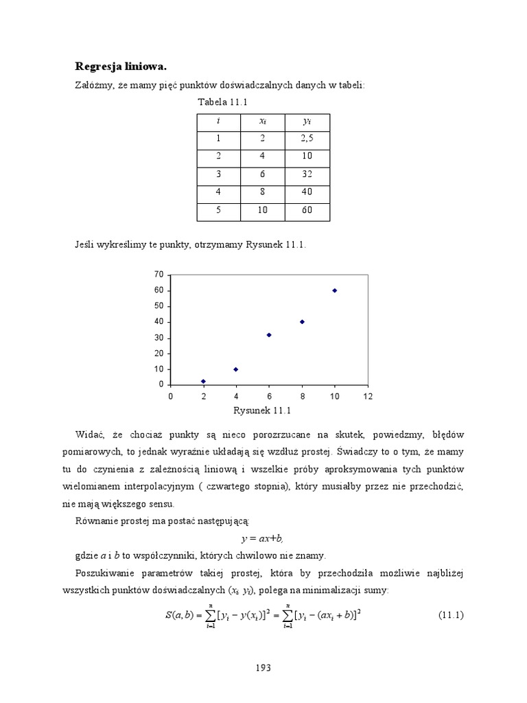 1 Regresja Liniowa Przykad | PDF
