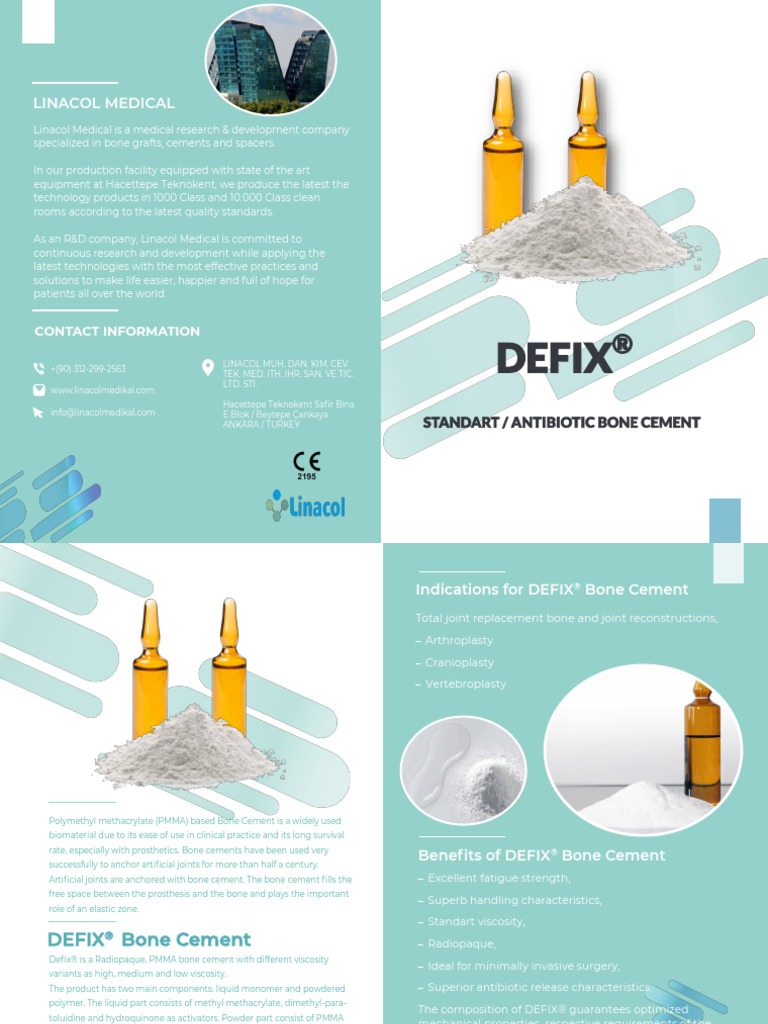 Defix: Linacol Medical | PDF | Poly(Methyl Methacrylate) | Surgery