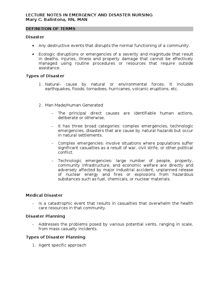 Disaster Nursing | PDF | Incident Command System | Emergency Management
