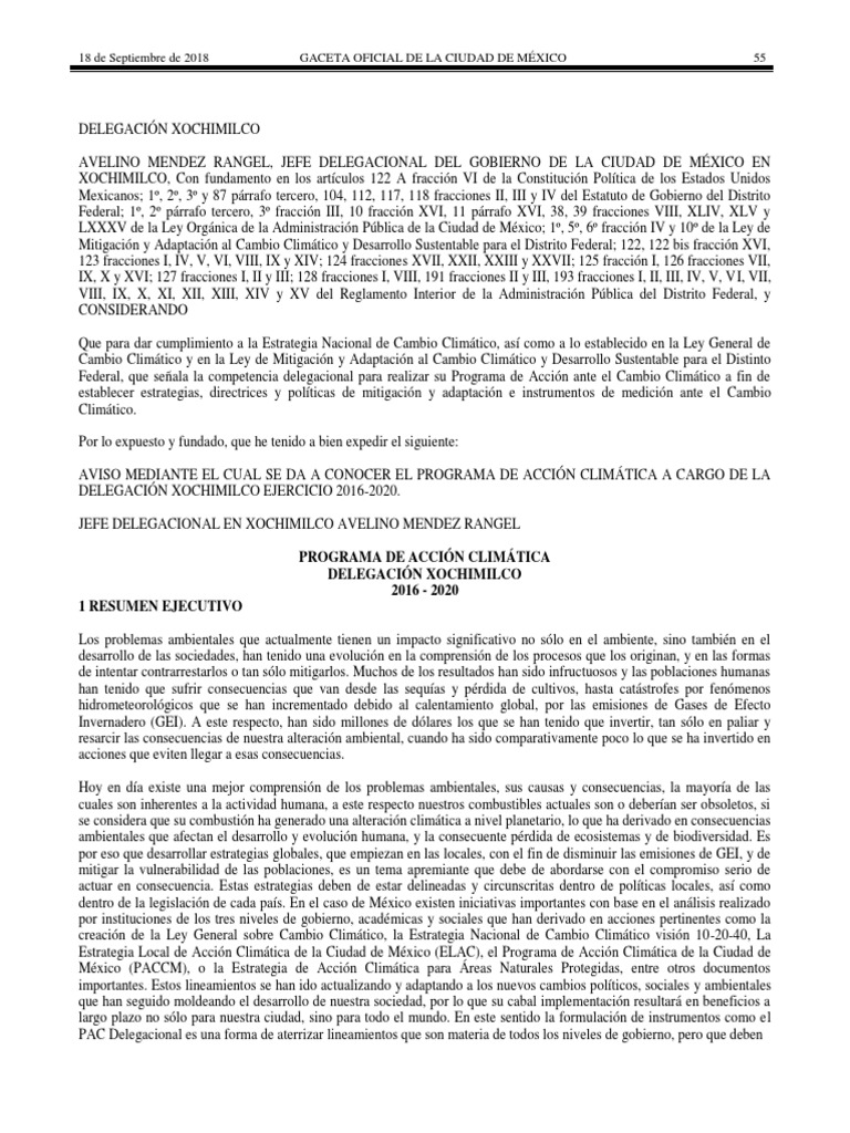 Gaceta Oficial de La CDMX | PDF | Ciudad de México | Agua