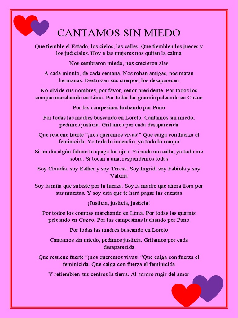 Cantamos Sin Miedo | PDF