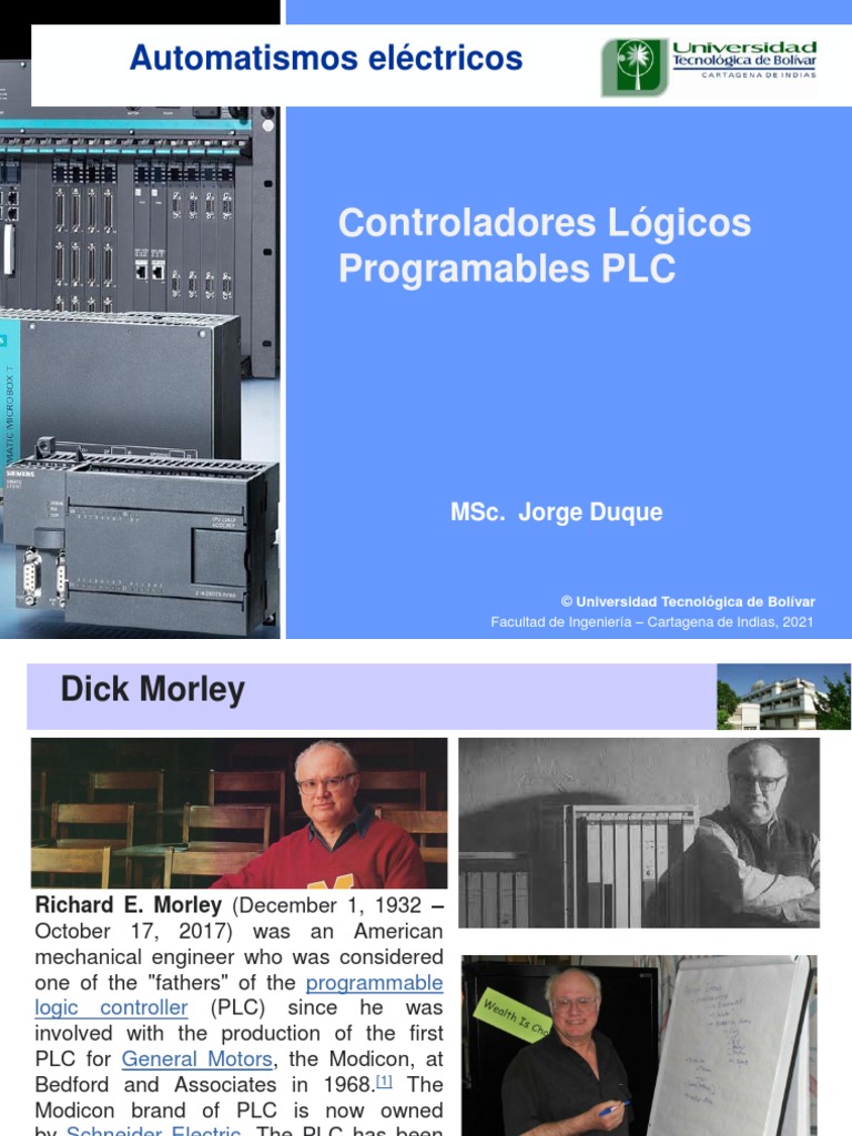 Controladores Lógicos Programables PLC: Automatismos Eléctricos | PDF ...