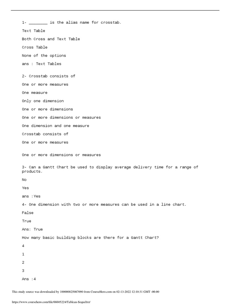 Tableau Sequel | PDF | Map | Computer Science