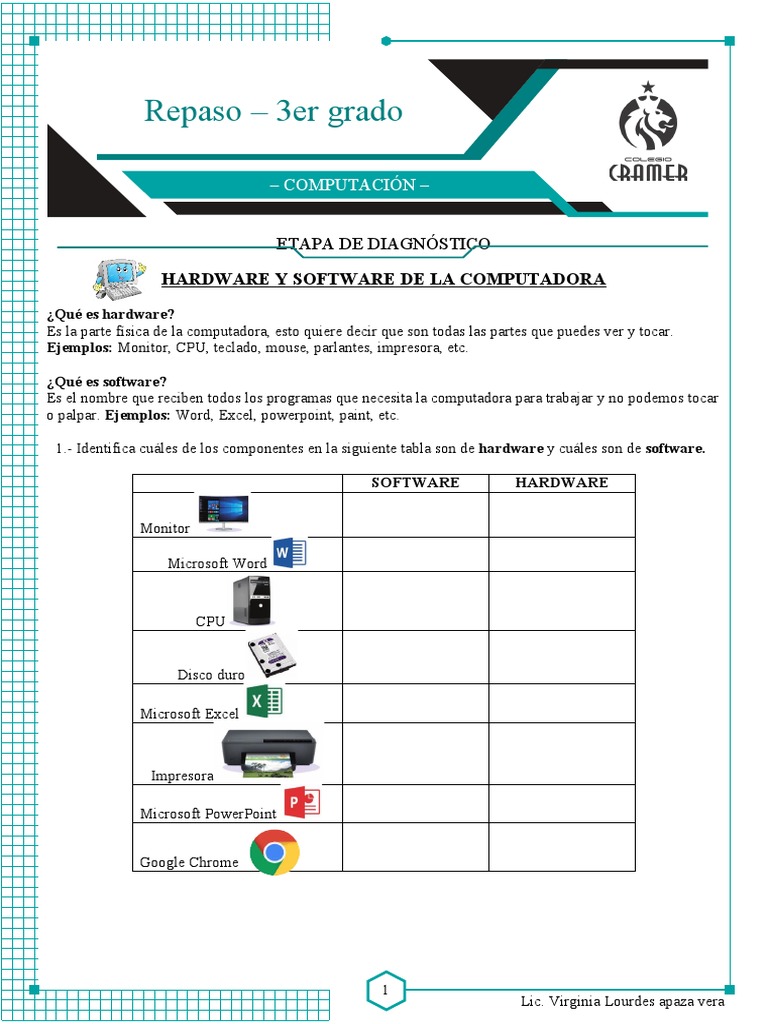 TERCER GRADO | PDF | Hardware de la computadora | Informática