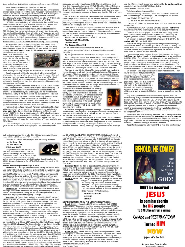 Behold HE Comes | PDF | Jesus | Sin