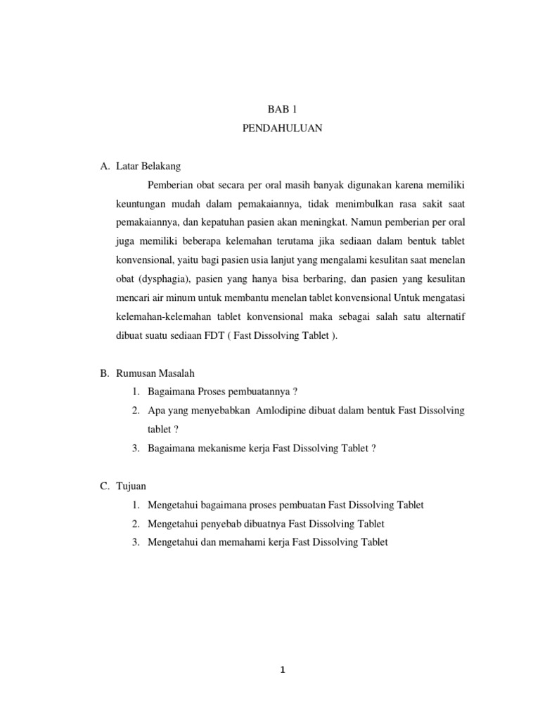 FTSS - Fast Dissolving Tablet | PDF