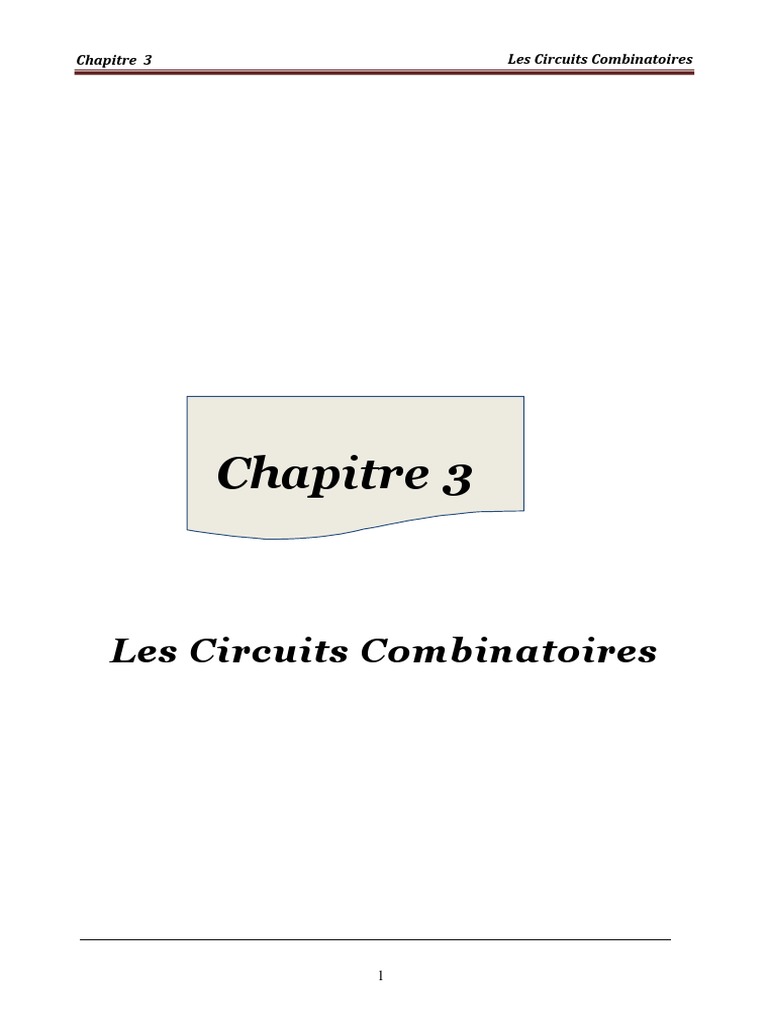 Chapitre LCS 3 | PDF | Circuit intégré | Technologies de l'information ...