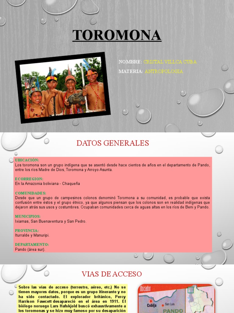 Toromona: Nombre: Materia | PDF | Pueblos Indígenas de las Américas
