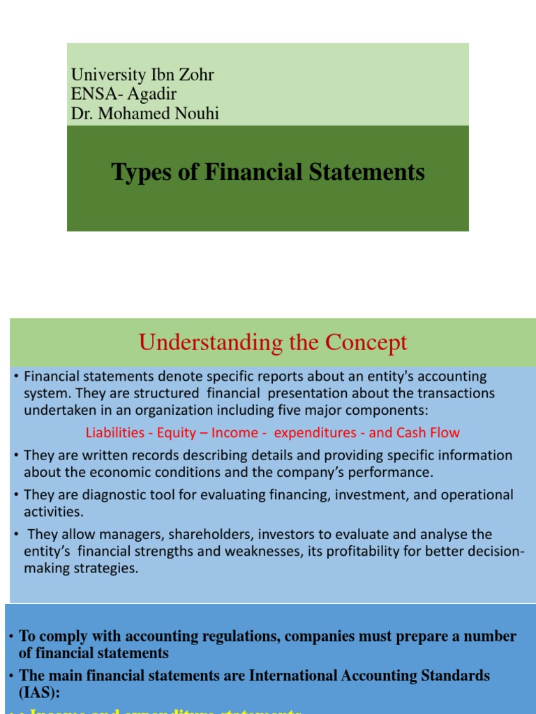 Overview of Financial Statement Types | PDF | Equity (Finance ...