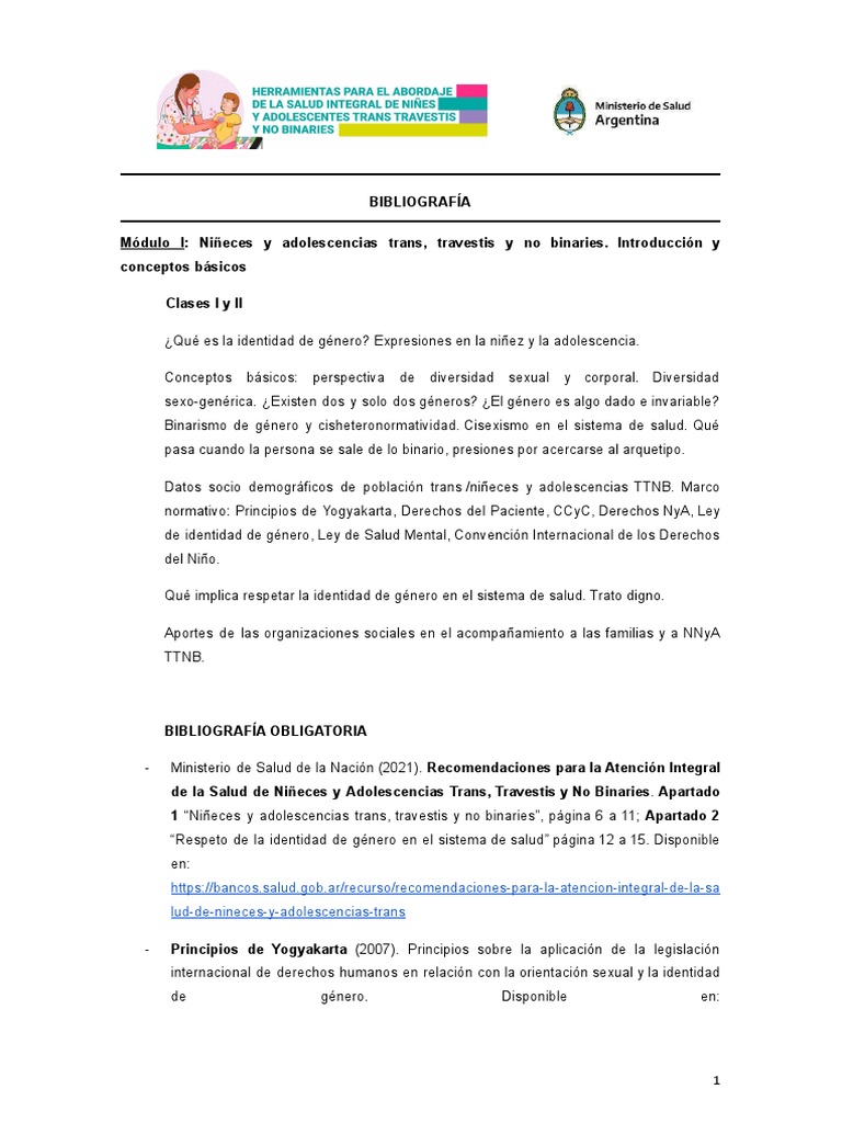 M1 Bibliografía | PDF | Identidad de género | Identidad Política