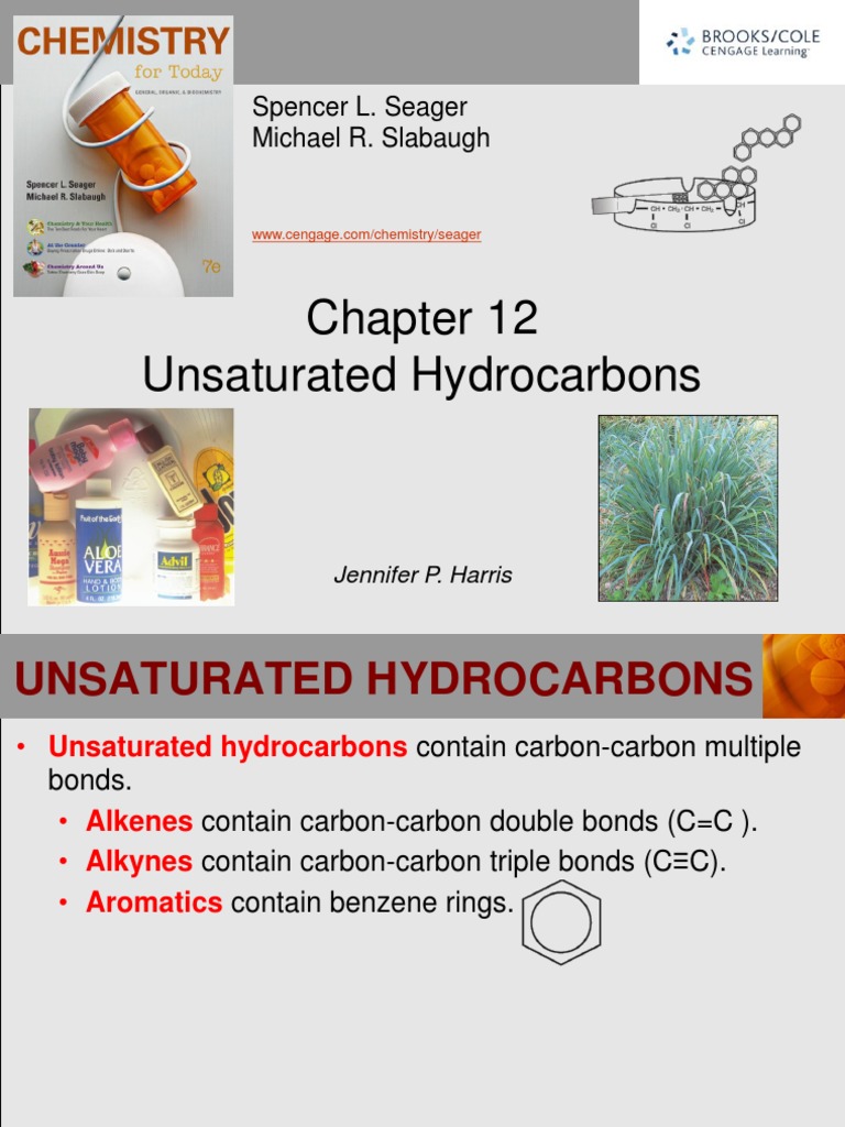 CHAPTER 12 Unsaturated Hydrocarbons | PDF | Alkene | Aromaticity