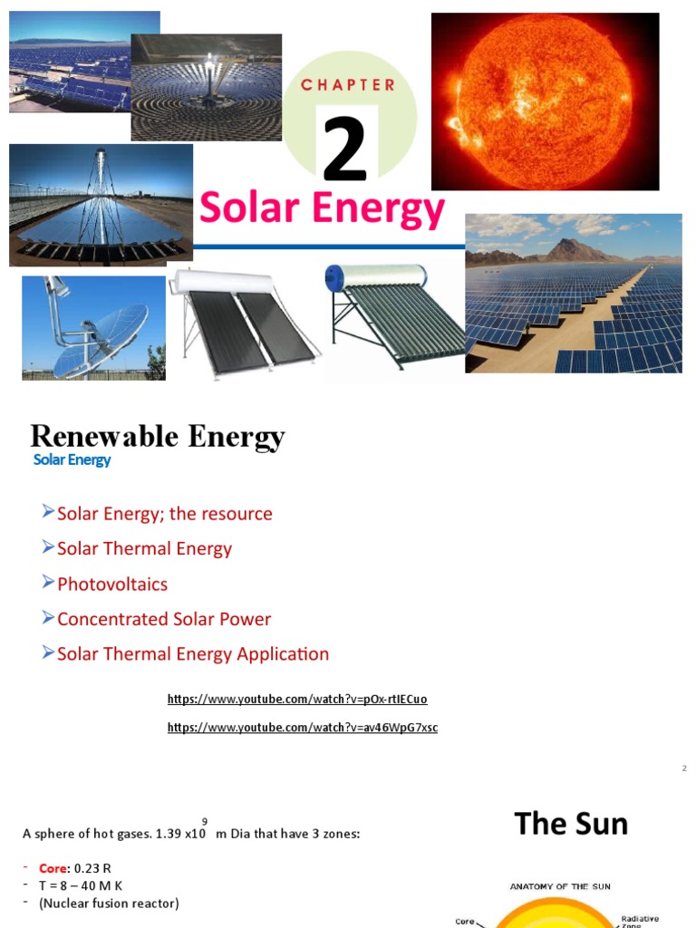 CH2 Solar Energy-Solar Radiation | PDF | Sun | Solar Energy