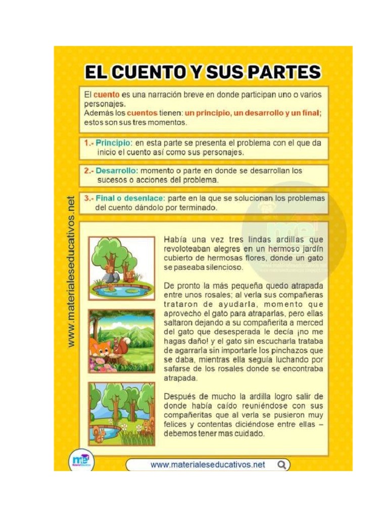 El Cuento Y Sus Partes Pdf