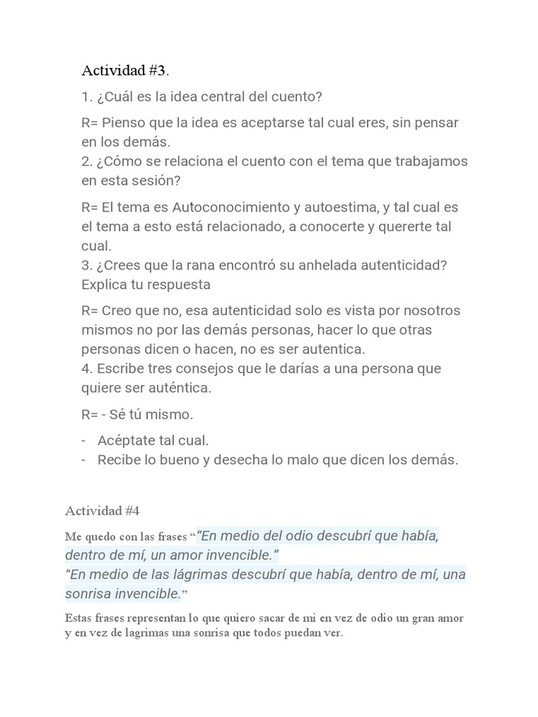 Autoconocimiento | PDF