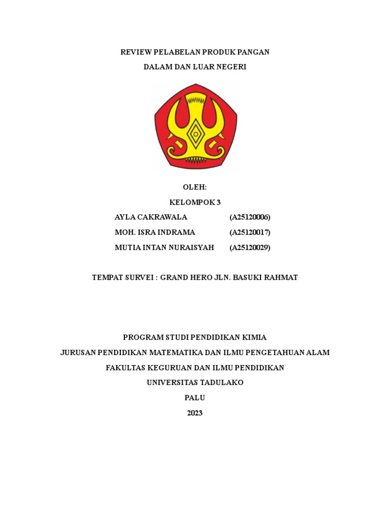 Review Pelabelan Produk Pangan | PDF