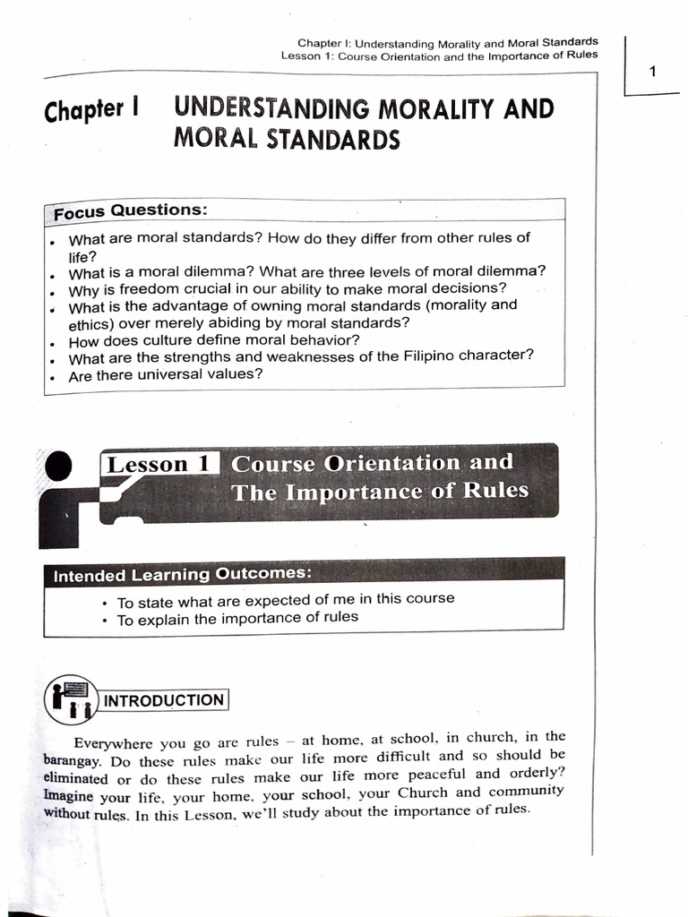 Ethics Lesson 1-3 | PDF | Morality | Natural Law