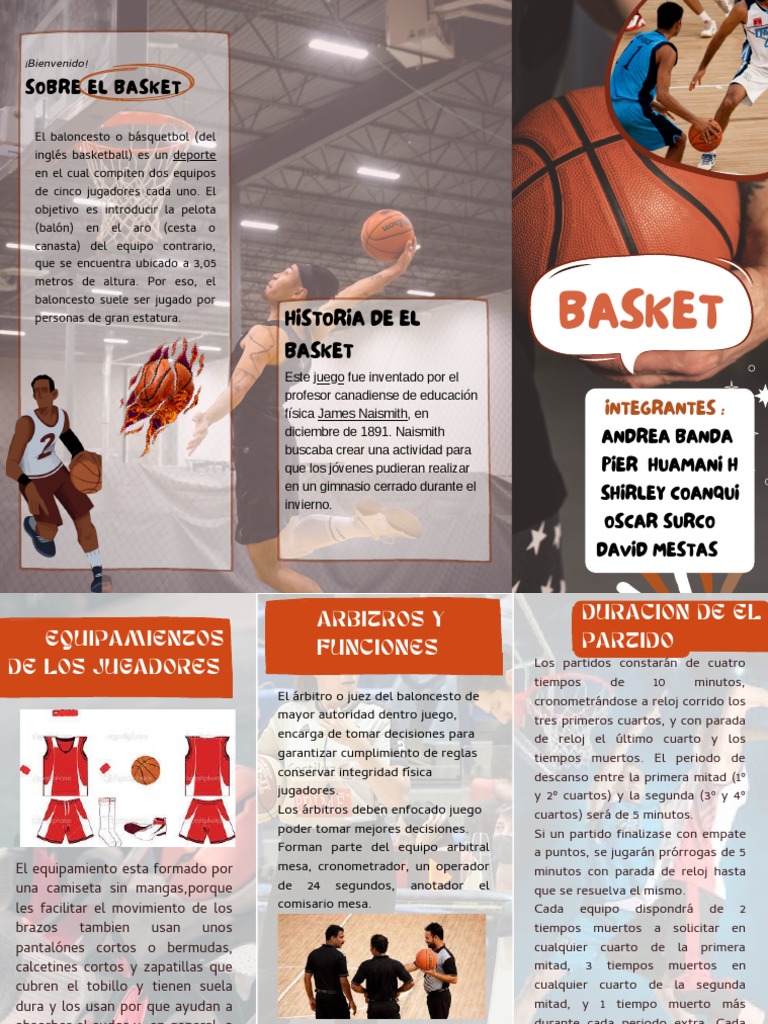 Triptico Basquet | Descargar gratis PDF | Árbitro | Juegos de pelota
