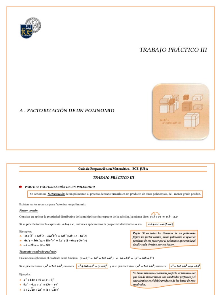 3 - Factoreo - 2020 - A | PDF | Factorización | Algoritmos