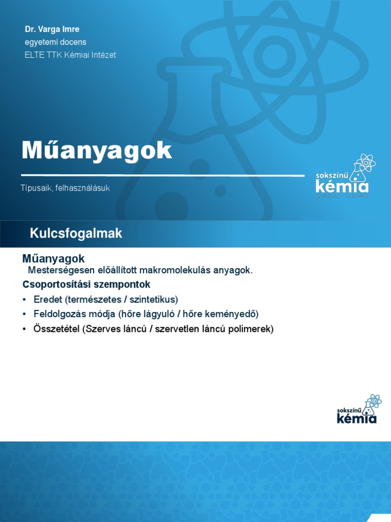 32 - Muanyagok - ELTE - Varga Imre | PDF
