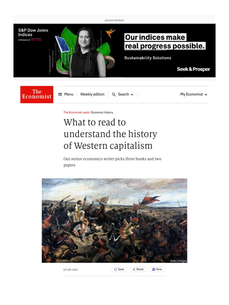 What To Read To Understand The History of Western Capitalism The ...
