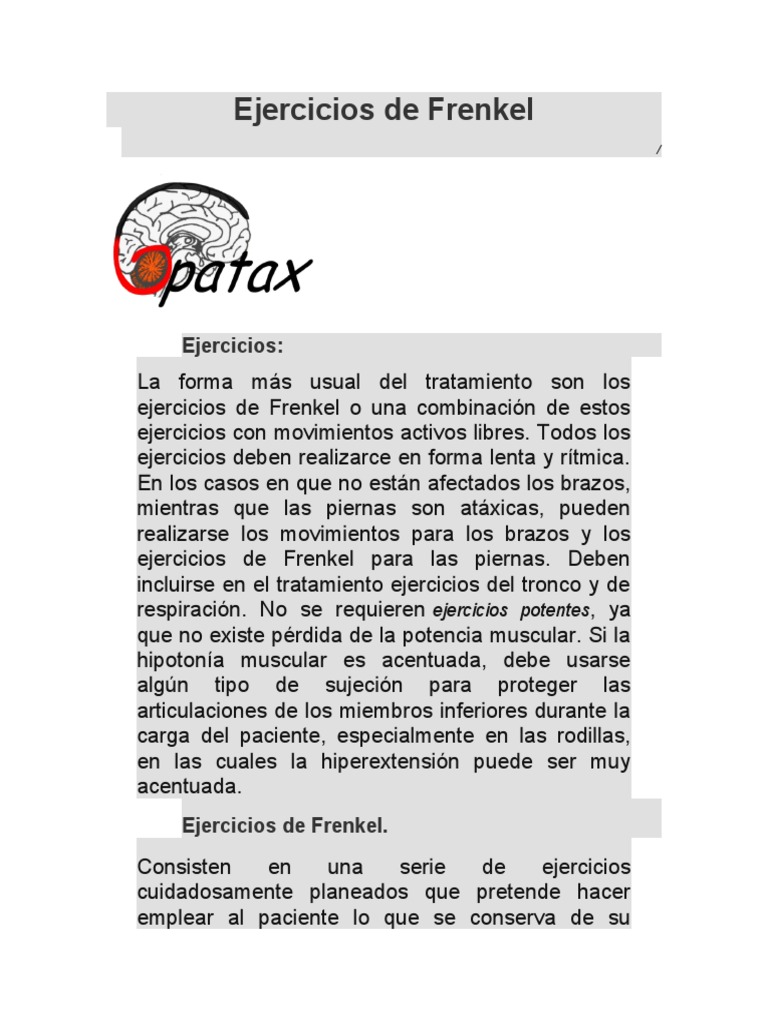 Ejercicios de Frenkel | PDF | Rodilla | Tobillo