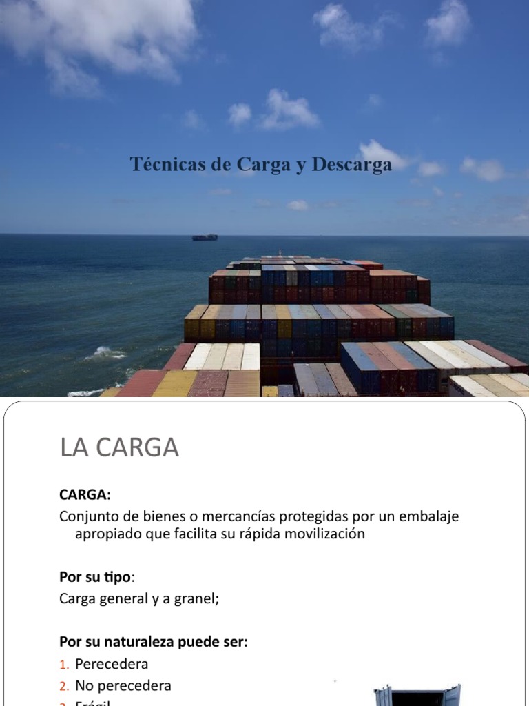 Tecnicas De Carga Y Descarga Pdf Transporte De Mercancías Transporte
