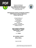 Effects of Cramming on High School Students | PDF | Memory | Learning