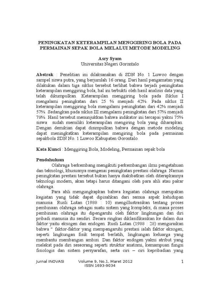 Jurnal INOVASI Volume 9, No.1, Maret 2012 ISSN 1693-9034 | PDF