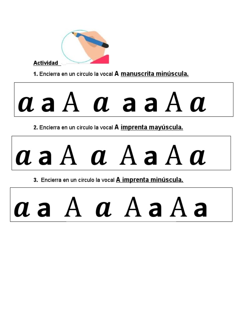 Actividad Vocal A | PDF