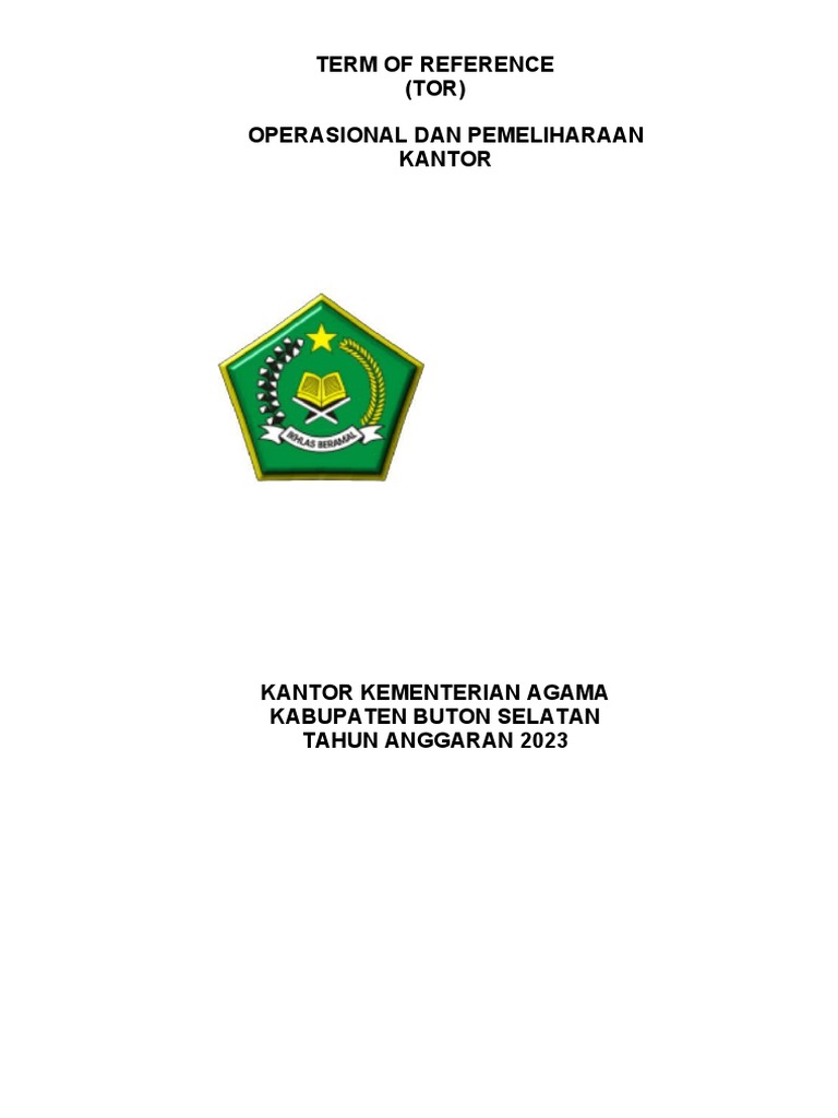 Tor Dan Rab Operasional Perkantoran - 110004 | PDF