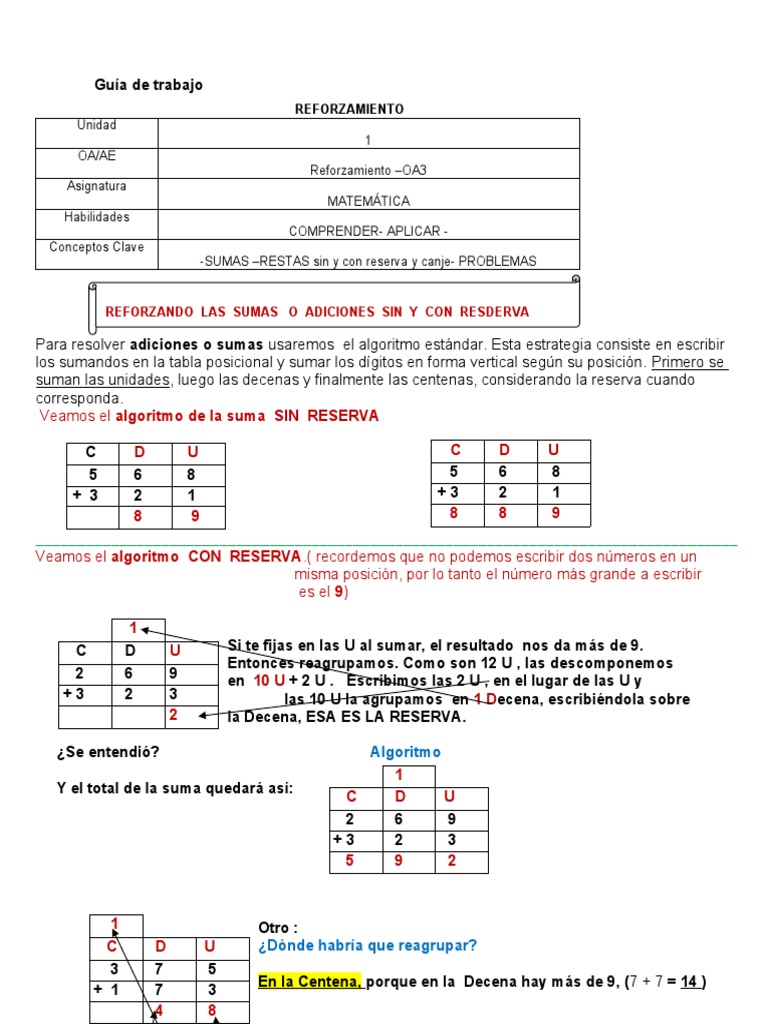 Imprimir Ignacio Refuerzo | PDF | Sustracción | Matemáticas