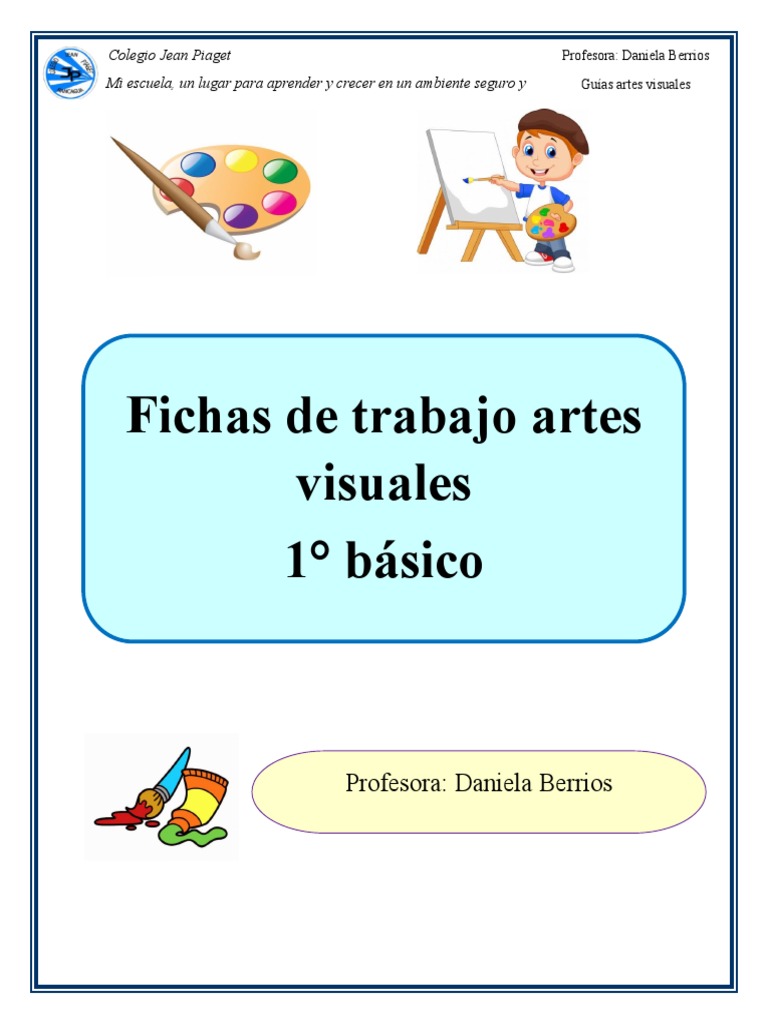 FICHAS ARTES 1° BÁSICO - Daniela Berrios | PDF | Lápiz | Color
