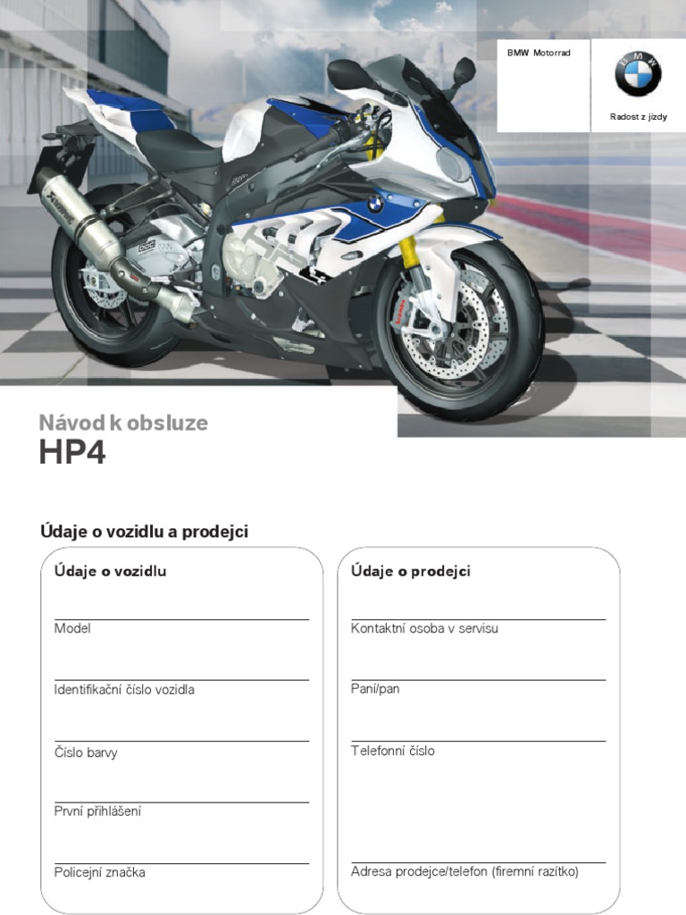 BMW Motorrad HP4 Owner's Manual | PDF