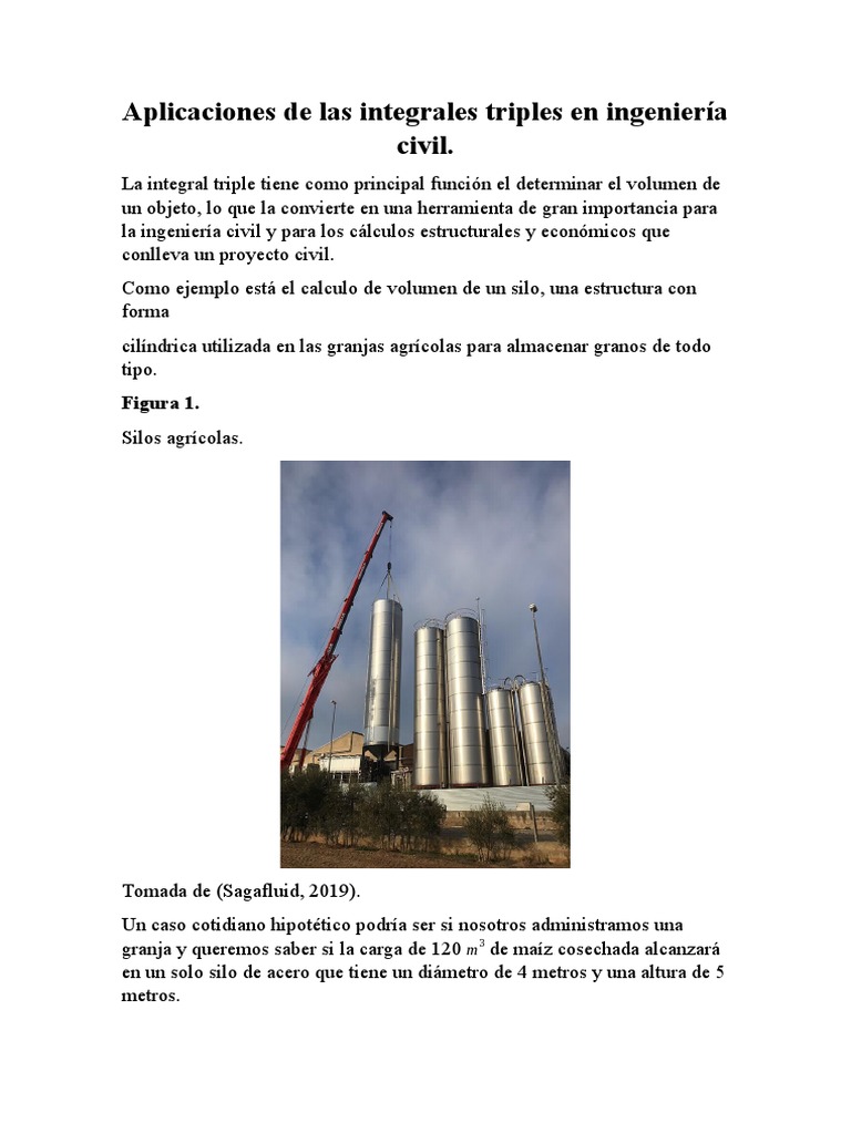 Aplicaciones de Las Integrales Triples en Ingeniería Civil | PDF ...