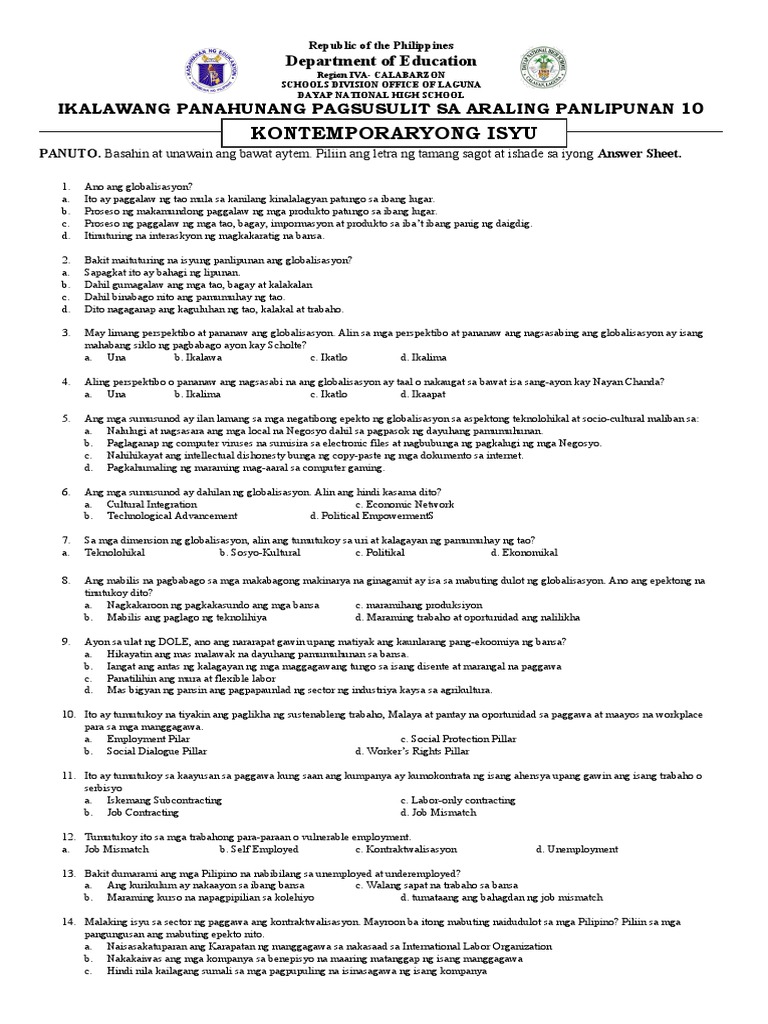 22-23 AP10-2ND-Periodical-Test | PDF