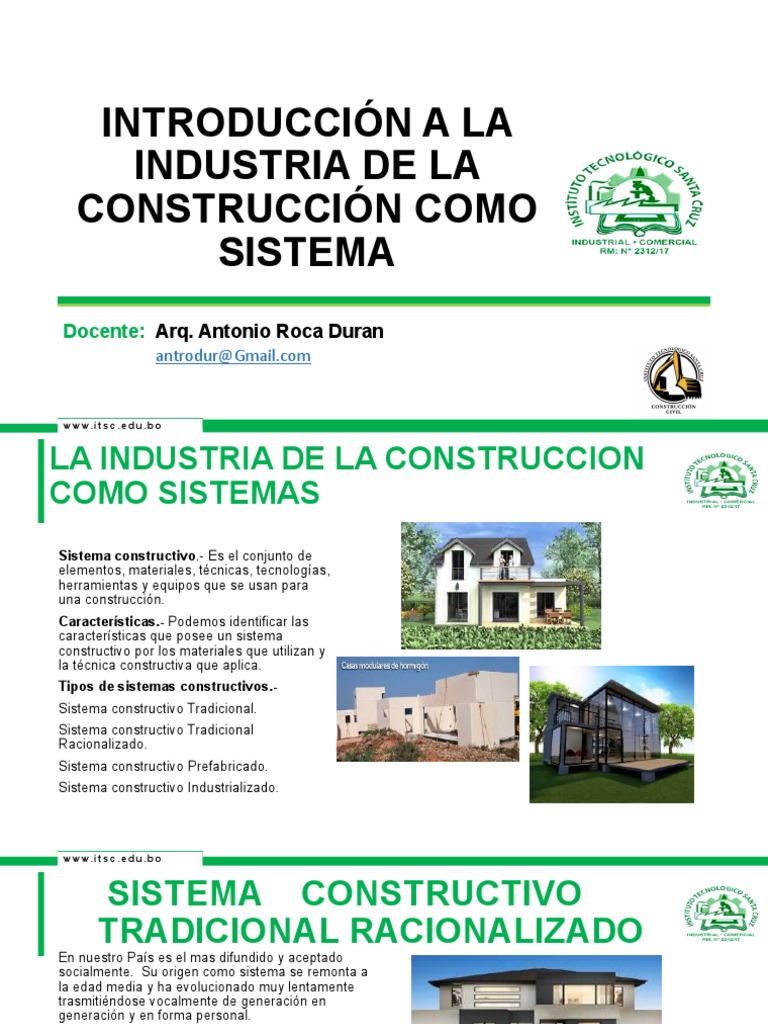 La Industria de La Construcción Como Sistema | PDF | Fundación (Ingeniería) | Ingeniería de ...