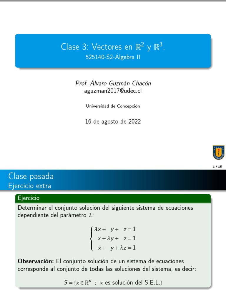 Vectores en R2 y R3: Definiciones, Operaciones y Representación Gráfica ...